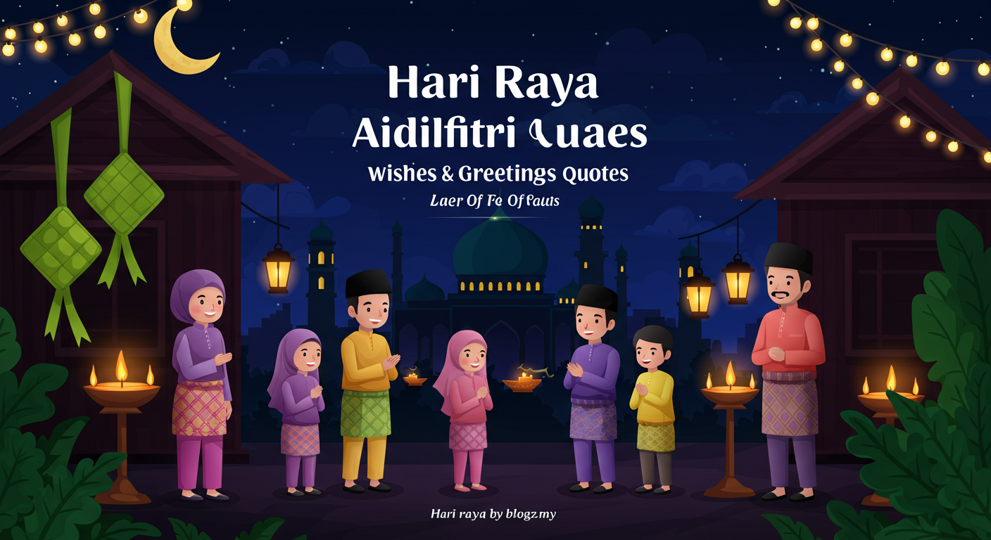 30 Hari Raya Aidilfitri Wishes & Greetings Quotes